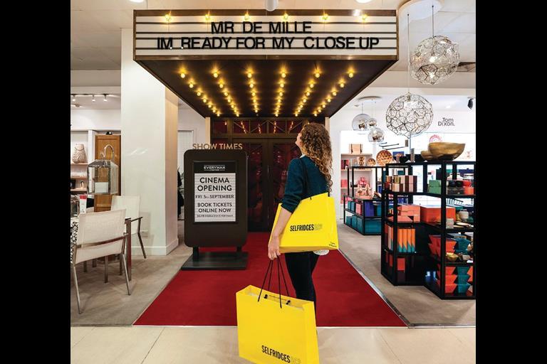 In pictures: Selfridges opens world's first department store cinema ...